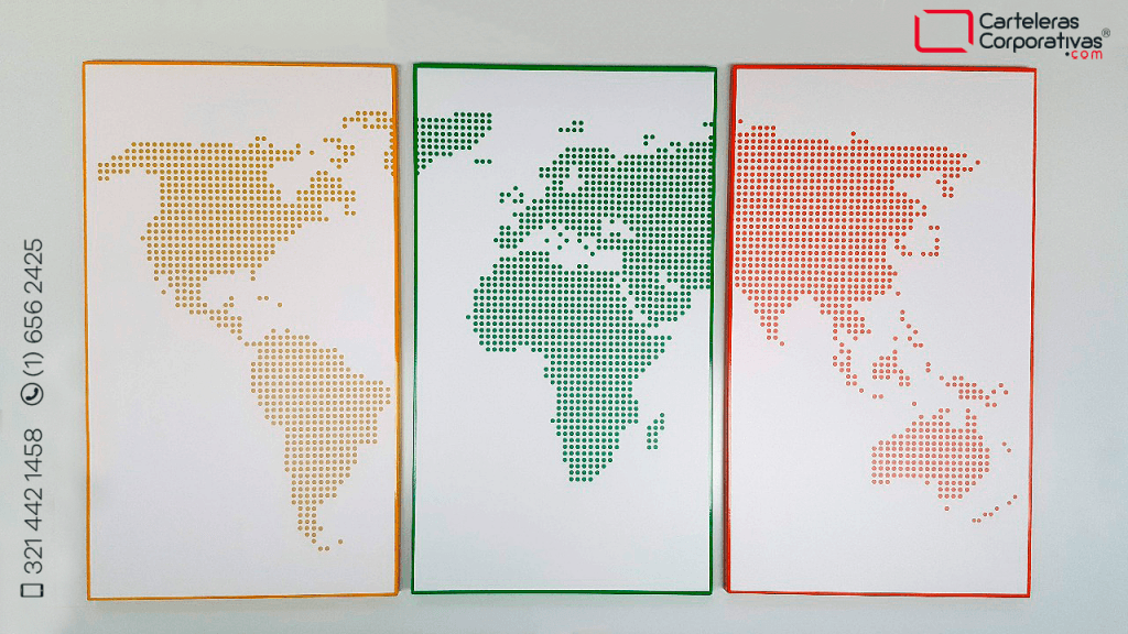 Usos y características de los mapas magnéticos - Carteleras Corporativas